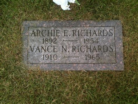 Archie Edwin Richards 1892 1954 Find A Grave Memorial