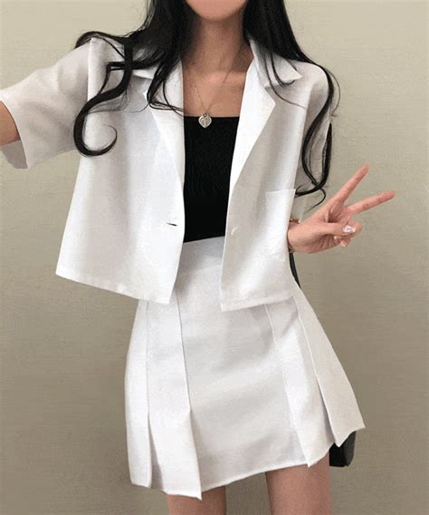 [세트가능] 샐리 자켓 스커트 투피스 셋업 에이블리