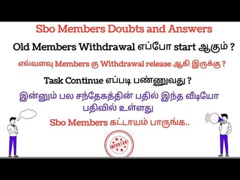 SBO Microtask Members இத கடடயம பரஙக Sbo Today update