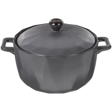 Nuolux Ceramic Soup Bowl Lidded Soup Serving Bowl Double Handle Soup