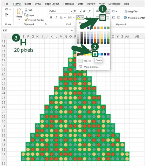How To Create An Animated Christmas Tree In Excel 🎄 — Andrew Moss