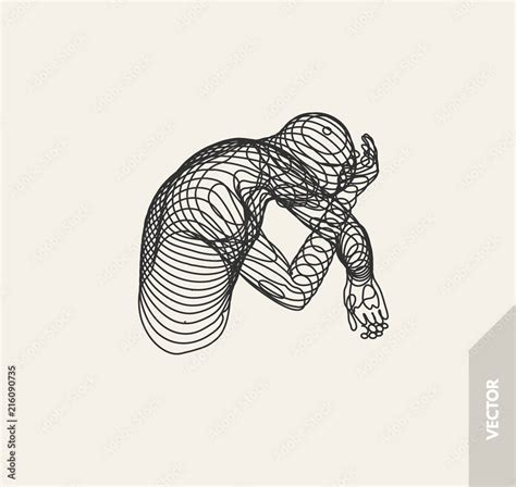 Artificial Intelligence Technology And Engineering Concept D Model Of Man Vector