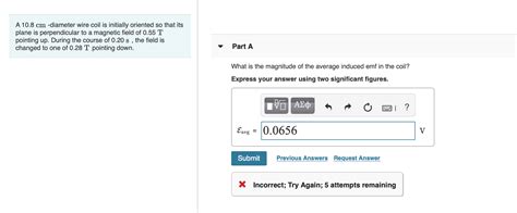 Solved What Is The Magnitude Of The Average Induced Emf In Chegg Com