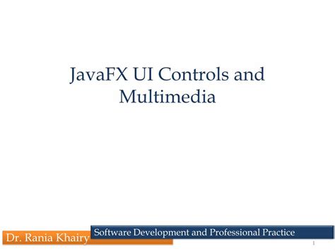 Pdf Javafx Ui Controls And Multimedia Learngroupjavafx Ui Controls