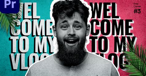 Youtube Vlog Intro Mogrt Video Templates Envato Elements