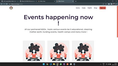 Bugs Events Happening Now Not Alligned Properly · Issue 606