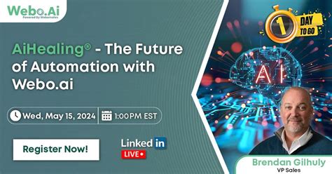 Webomates Inc On Linkedin Aihealing Softwaretesting Ai Webinar Webomates Linkedinlive…