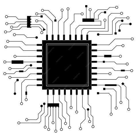 Premium Vector Electronic Circuit Board Vector For Technology And Finance Concept And Education