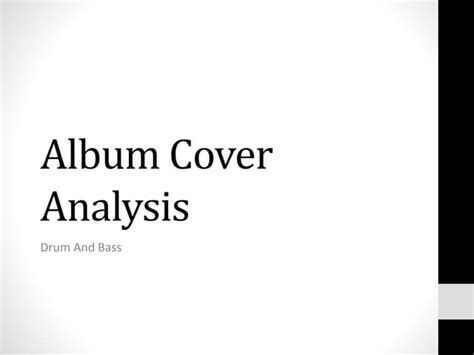 Album Cover Analysis Pptx