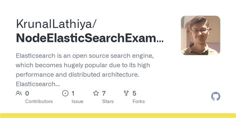 GitHub KrunalLathiya NodeElasticSearchExample Elasticsearch Is An