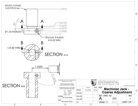 Precision Machinist Jack Youssef Marzouks Portfolio