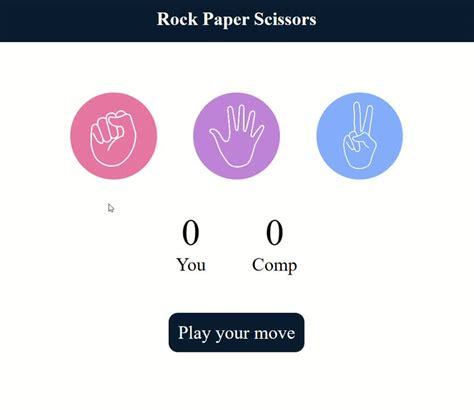 Html Javascript Css Projects Rockpaperscissors Javascriptprojects