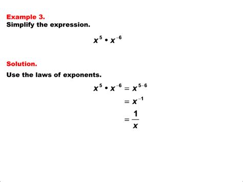 Math Example Exponential Concepts Laws Of Exponents Example 3