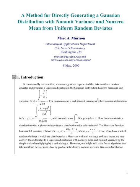 Pdf Gaussian Distribution Dokumen Tips