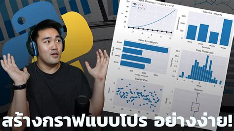 สรางกราฟแบบโปร อยางงาย Python Data Visualization