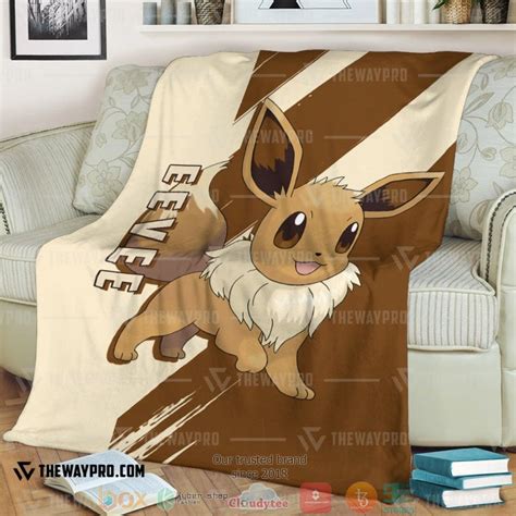 Quilted Eevee Custom Throw Blanket Hot Sale 2024