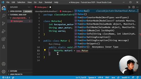 Java Oop 01 Class Object Atribut Method Youtube