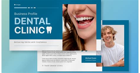 Стоматологическая клиника Powerpoint Шаблоны презентаций Включая зубоврачебный и медицинская