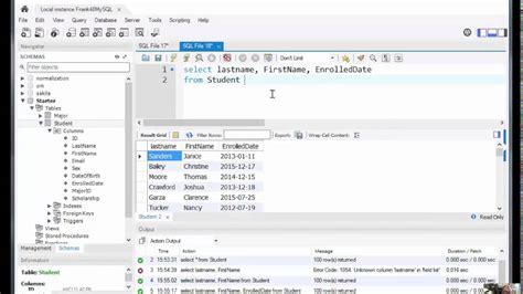 Db Video 21 Basic Select Statement Youtube
