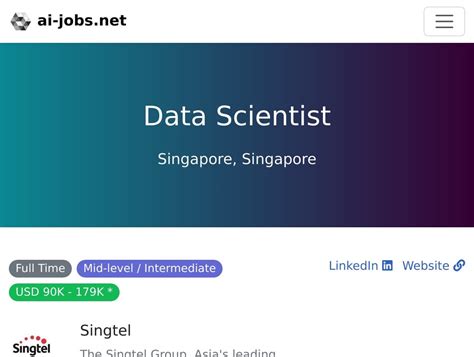 Hiring Data Scientist In Singapore Singapore Raimljobs