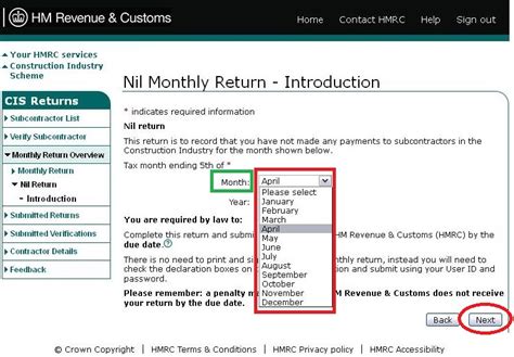 Cis Contractor How To File Cis Return Online Accountants Notes