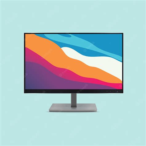 Premium Vector Computer Monitor Vector Illustration
