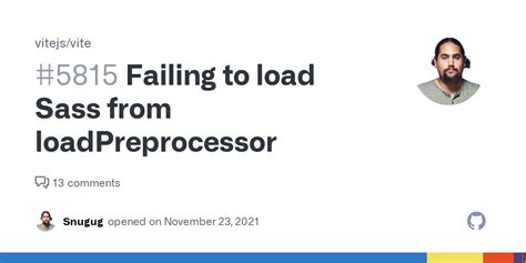 Failing To Load Sass From Loadpreprocessor · Issue 5815 · Vitejsvite · Github