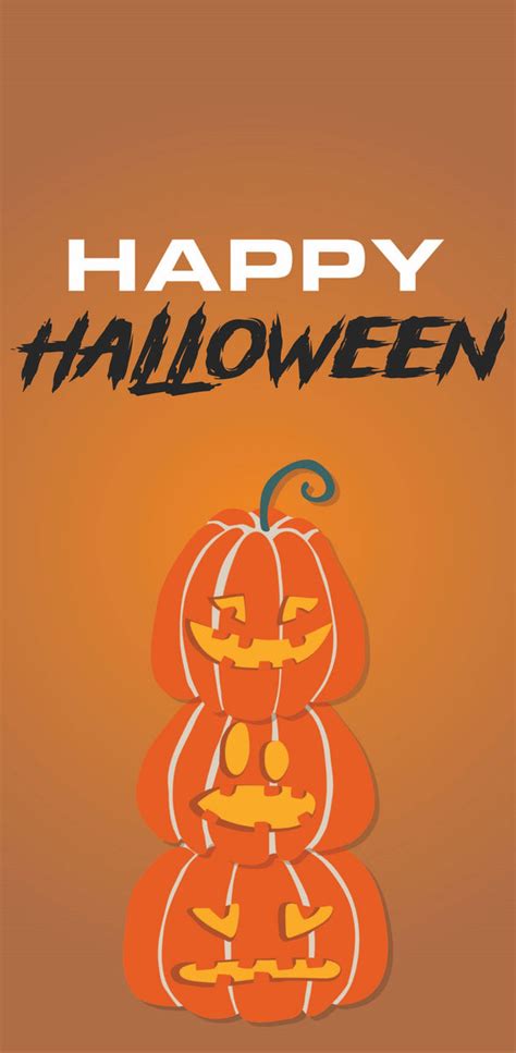 Happy Halloween Three Stack Pumpkins Single Vinyl Banner Dekra Lite