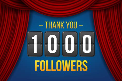크리에이 티브 벡터 일러스트 1000 추종자 가입자의 투명 한 배경에 고립 된 감사 카드 배너 아트 디자인 웹 사용자 블로거 네트워크를 맞는다 추상 개념 그래픽 요소