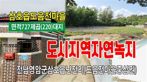 24 095 삼호읍 난전리 도음전마을 옛 주택부지 나대지2필지 도시지역 자연 녹지지역 자연취락지구 건축물대장 살아있는 나대지 매매합니다~ Youtube