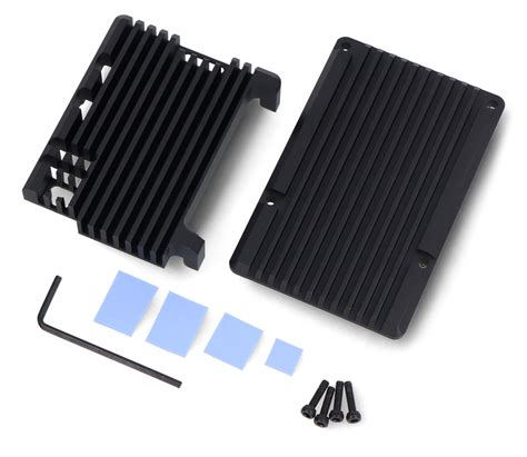 obudowa do raspberry pi 5 aluminiowa czarna sklep botland