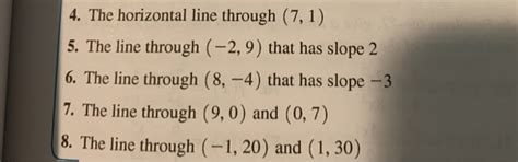 Solved Find The Equation Of The Form Ax By C For The Give Chegg Com