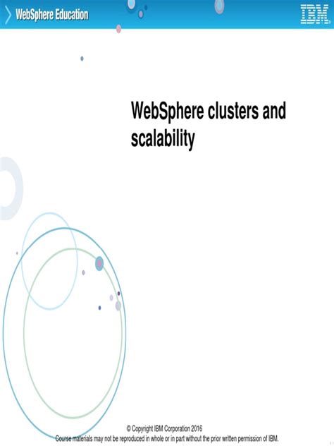 Websphere Clusters And Scalability Pdf Scalability Computer Cluster