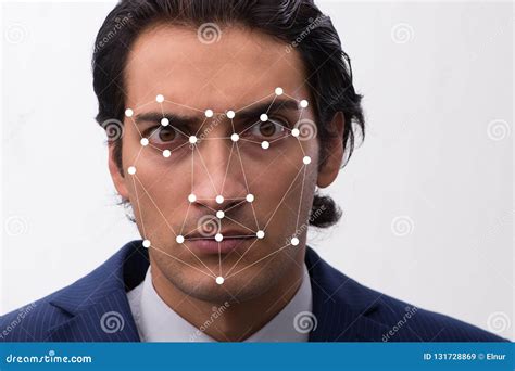 The Concept Of Face Recognition Software And Hardware Stock Image Image Of Head Cyber 131728869