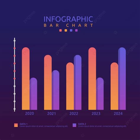 Multiple Bar Graph Chart Statistic Data Infographic Template Modern