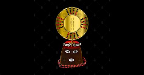 Cowry Crown Obi Elegua W Ifa Binary Divining Table Elegua Sticker TeePublic