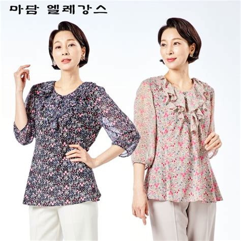 마담엘레강스 로리타 프릴 쉬폰 블라우스 K231bl07 에누리 가격비교