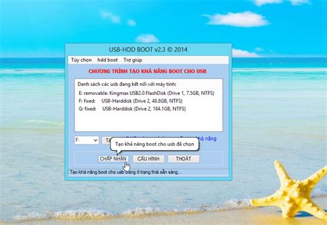 Usb Hdd Boot V2 3 Tạo Khả Năng Boot Cho Usb Và ổ Cứng Di động Menu Boot Cho Windows Hi Tech