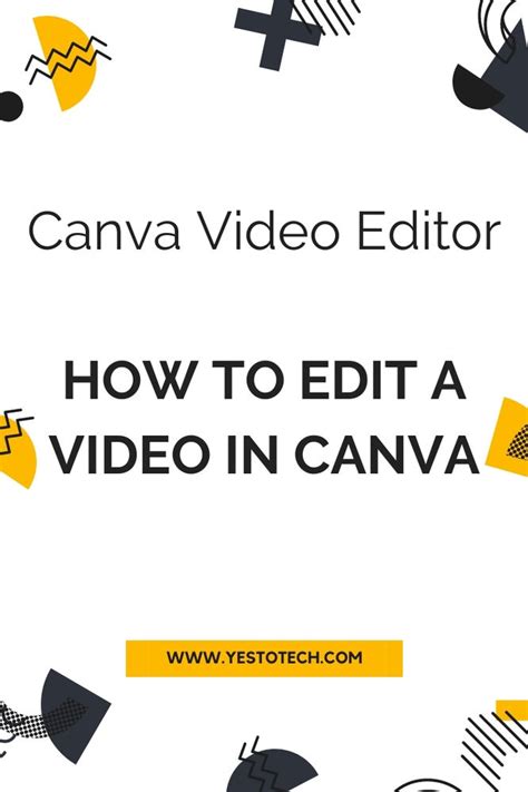Canva Video Editor How To Edit Video In Canva Canva Tutorial