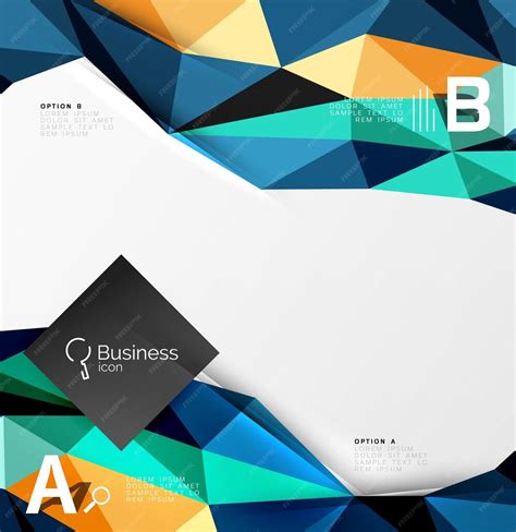 Premium Vector 3d Polygonal Object Triangles Abstract Background Vector Template Background