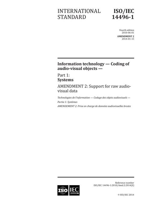 ISO IEC Amd Information Technology Coding Of Audio Visual Objects Part