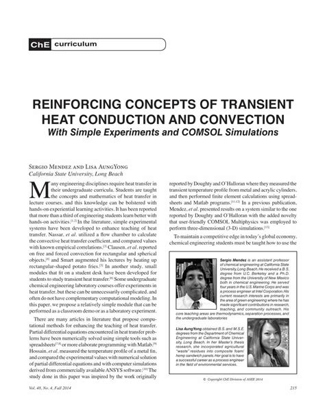 Pdf Reinforcing Concepts Of Transient Heat Conduction … Dokumen Tips