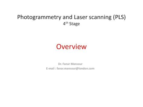 Pdf Photogrammetry And Laser Scanning · •aerial Laser Scanning Als Topographic Als Is A