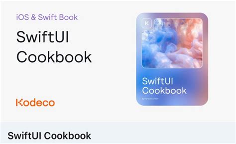 Nilam Patil On Linkedin Kodeco Released Swiftui Cookbook A Reference