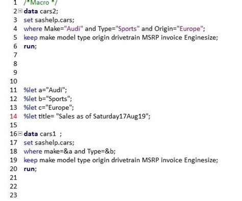 Uddhavesh Jadhav On Linkedin Sas Sasprogramming Macros Cro