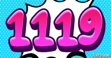 1119 Text Effect And Logo Design Number