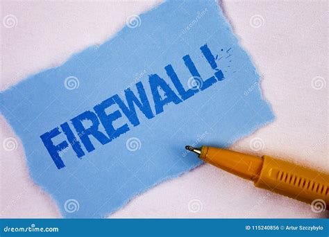Text Sign Showing Firewall Motivational Call Conceptual Photo Malware Protection Prevents