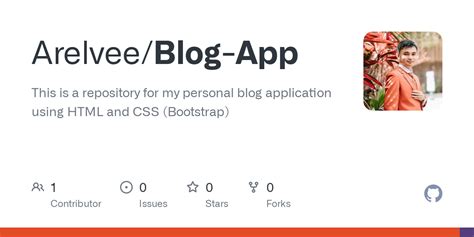 Github Arelvee Blog App This Is A Repository For My Personal Blog Application Using Html And