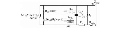 Equivalent Circuit For The Output Impedance Of The Vccs Circuit