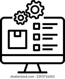 Manage Stock Program Icon Manage Inventory Stock Vector Royalty Free
